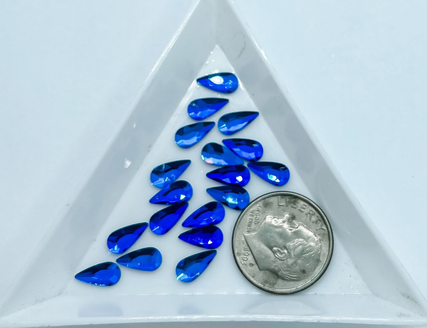 4x8mm Teardrop Tear Drop Blue Flame Color Changing Shape - Etsy