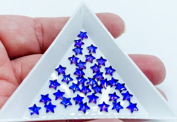 5MM Blue Flare Star Stars Color Changing Shape Shaped Flatback | Etsy