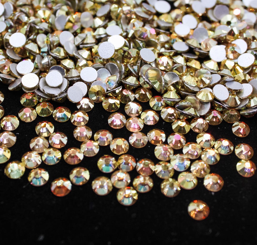 Gold Sparkle Flatback Rhinestone Flat Back Dance Costume DIY ...