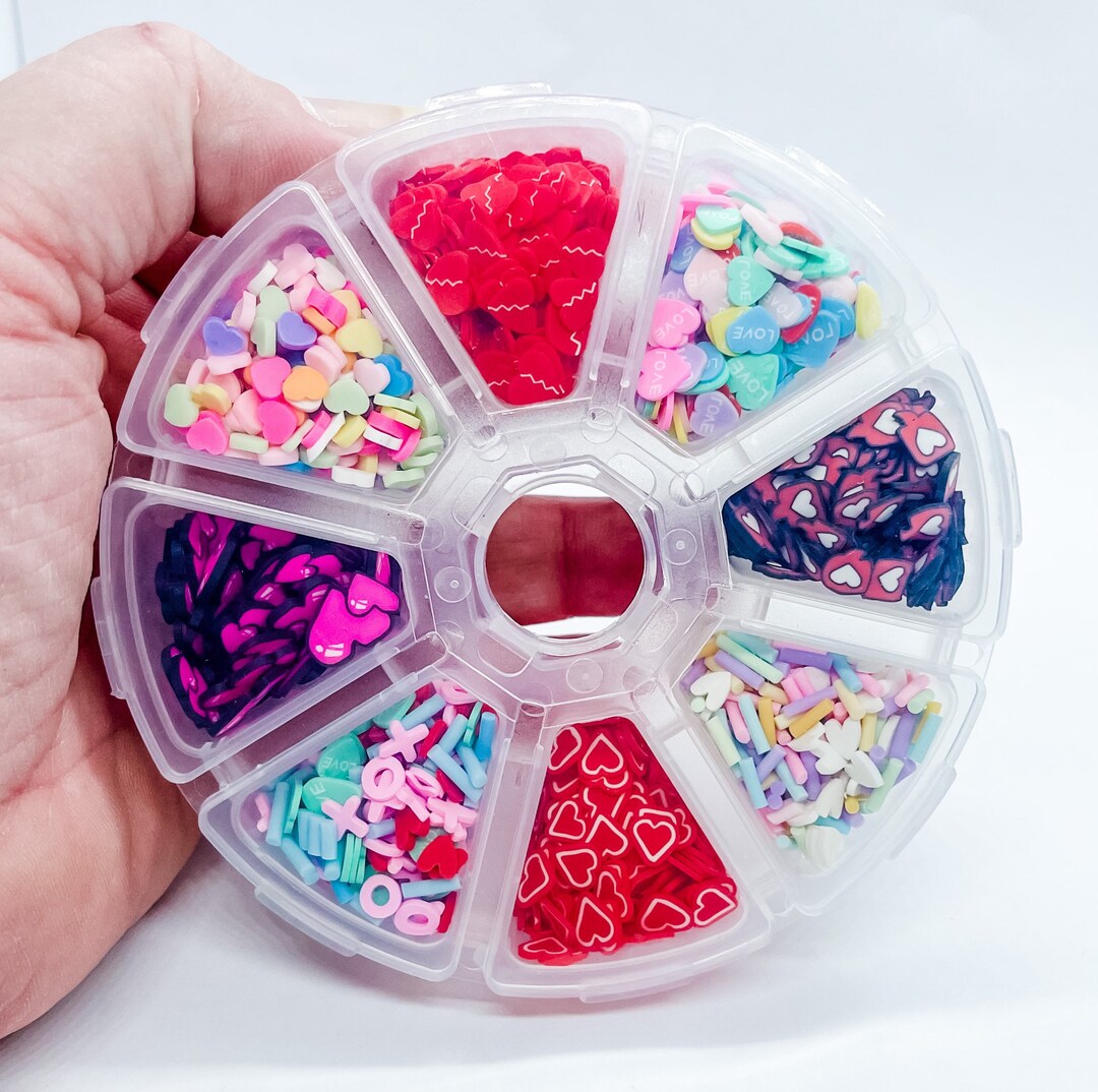 Boxed 8 Ct Wheel Valentines Day Conversation Hearts XOXO Love Slime ...