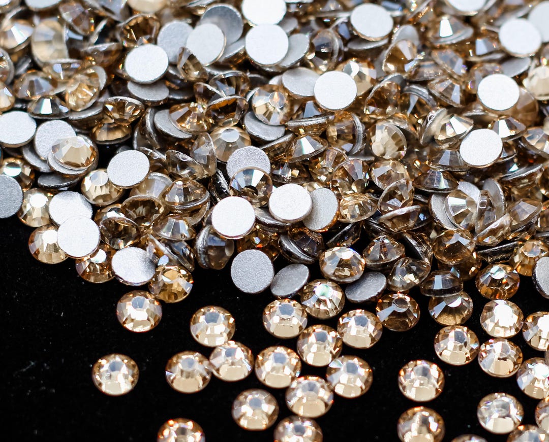Champagne Flatback Rhinestone Flat Back Dance Costume DIY Rhinestones ...