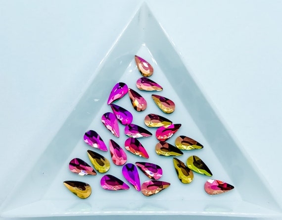 4x8mm Teardrop Tear Drop Rainbow Color Changing Shape Shaped - Etsy