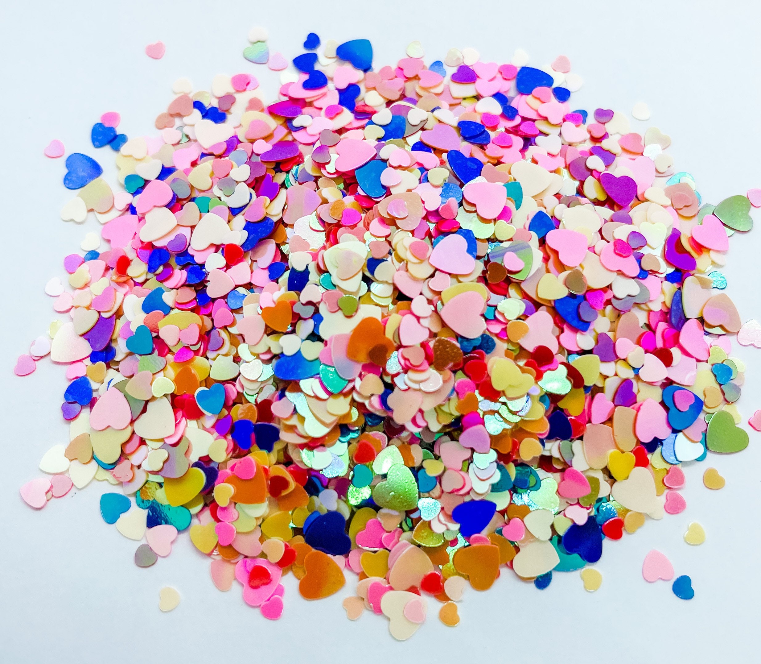 Mixed Colors and Sizes Iridescent Hearts Heart Fun Party - Etsy