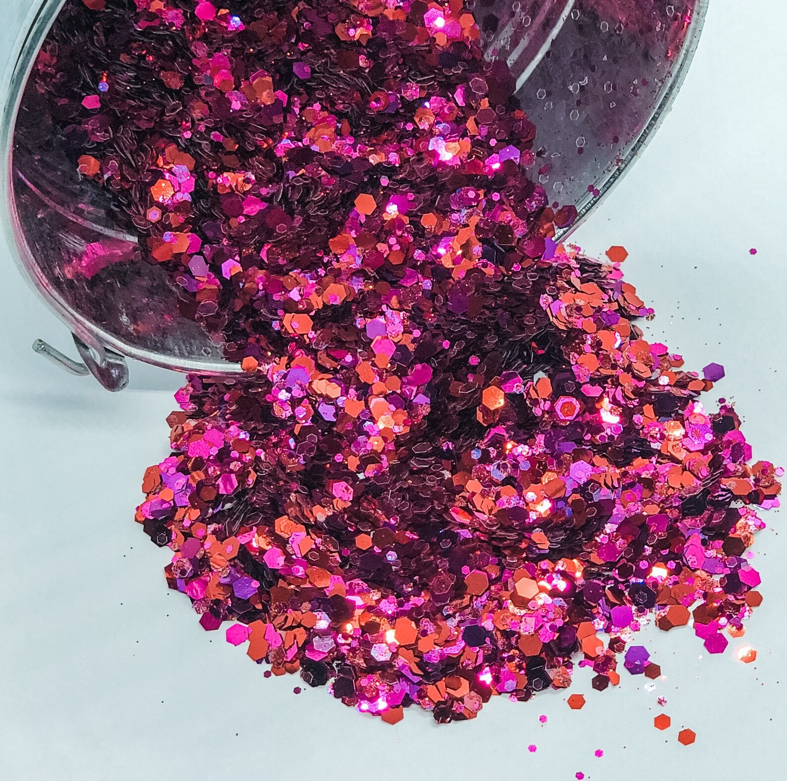 Sweetheart Red Pink Chunky Poly Glitter Mix for Glitter Epoxy - Etsy