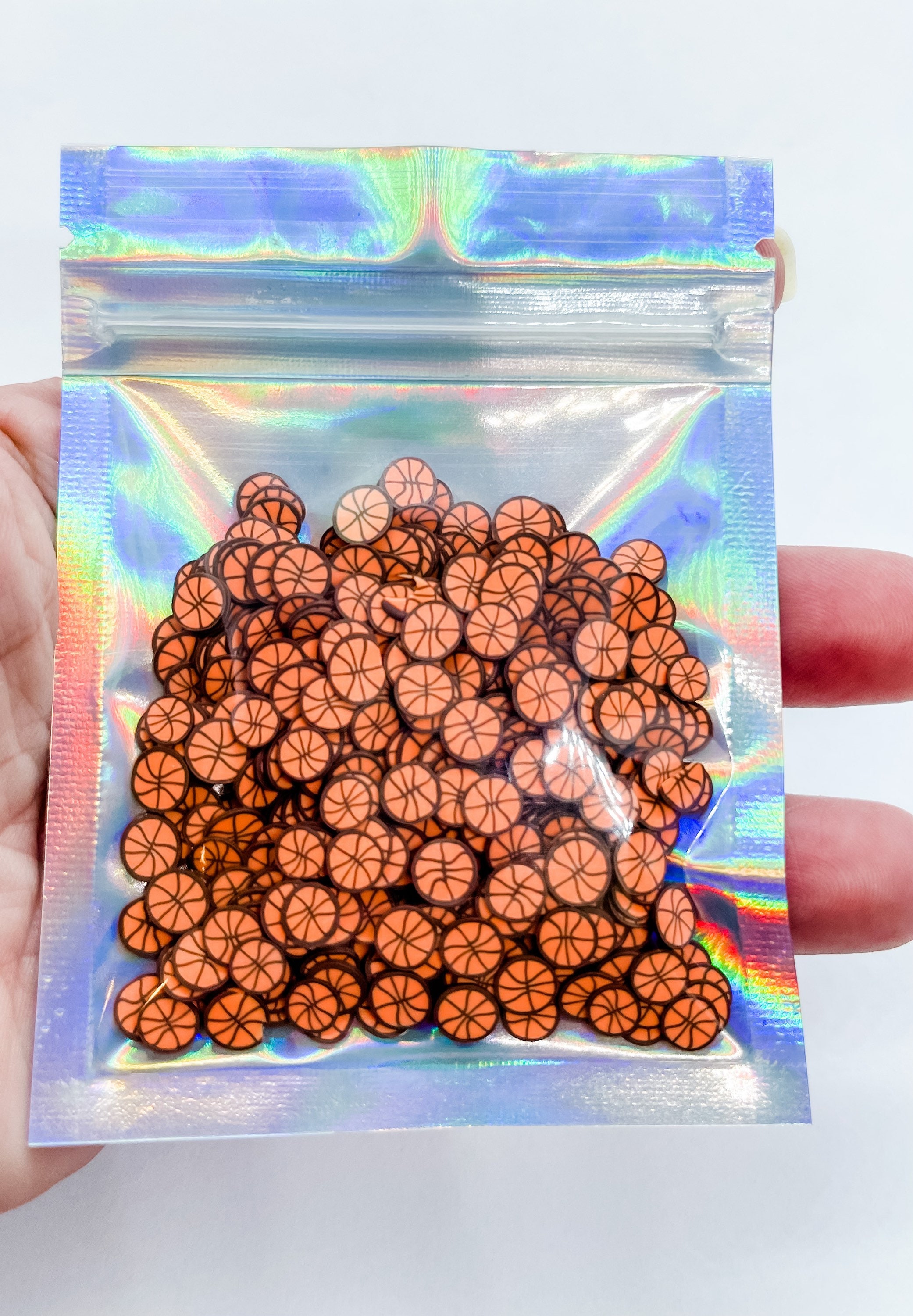 Basketball Sport Team Mom Sprinkle Slime Polymer Clay Slice | Etsy