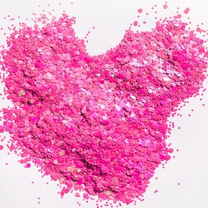 Charmer Hot Pink Chameleon Color Changing Shift Chunky Poly Glitter Mix ...
