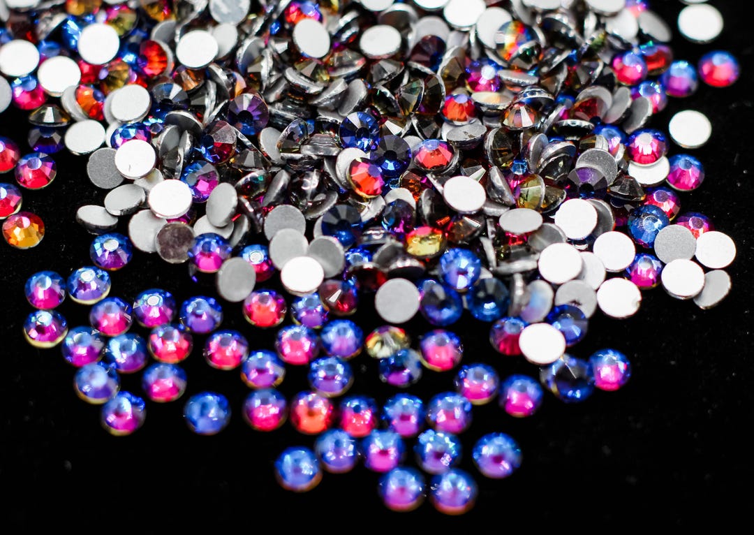 Blue Flame Flatback Rhinestone Chameleon Flat Back Dance Costume DIY ...