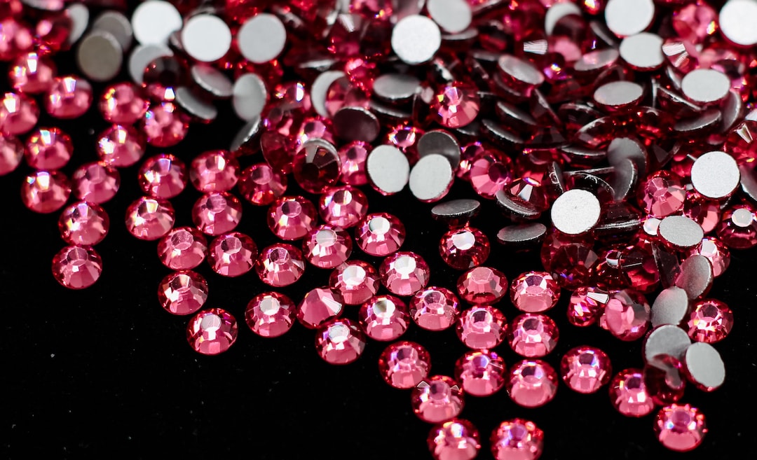 Rose Pink Flatback Rhinestone Flat Back Dance Costume DIY Rhinestones ...