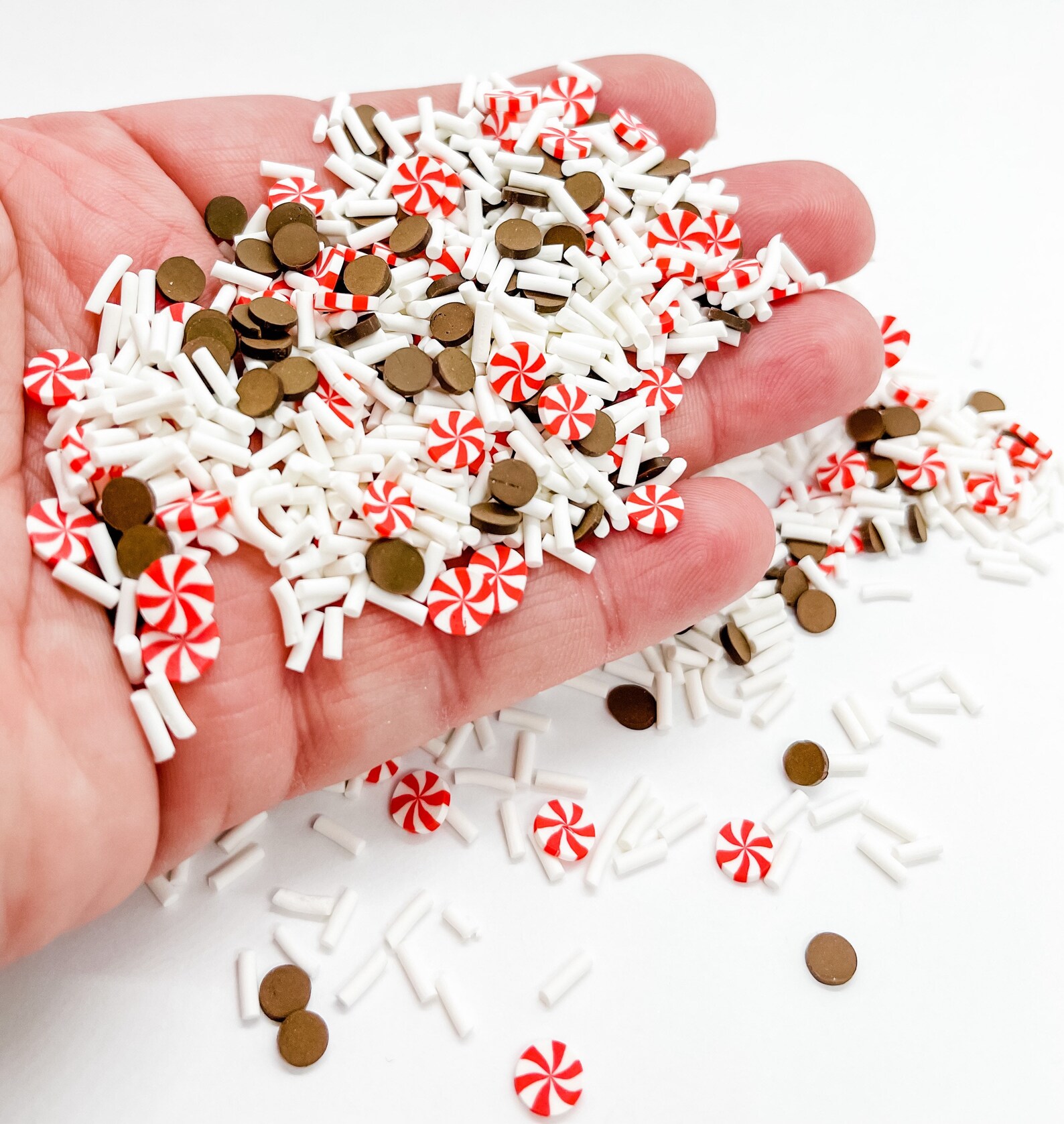 Pinwheel Chocolate Sprinkles Peppermint Christmas Holiday | Etsy