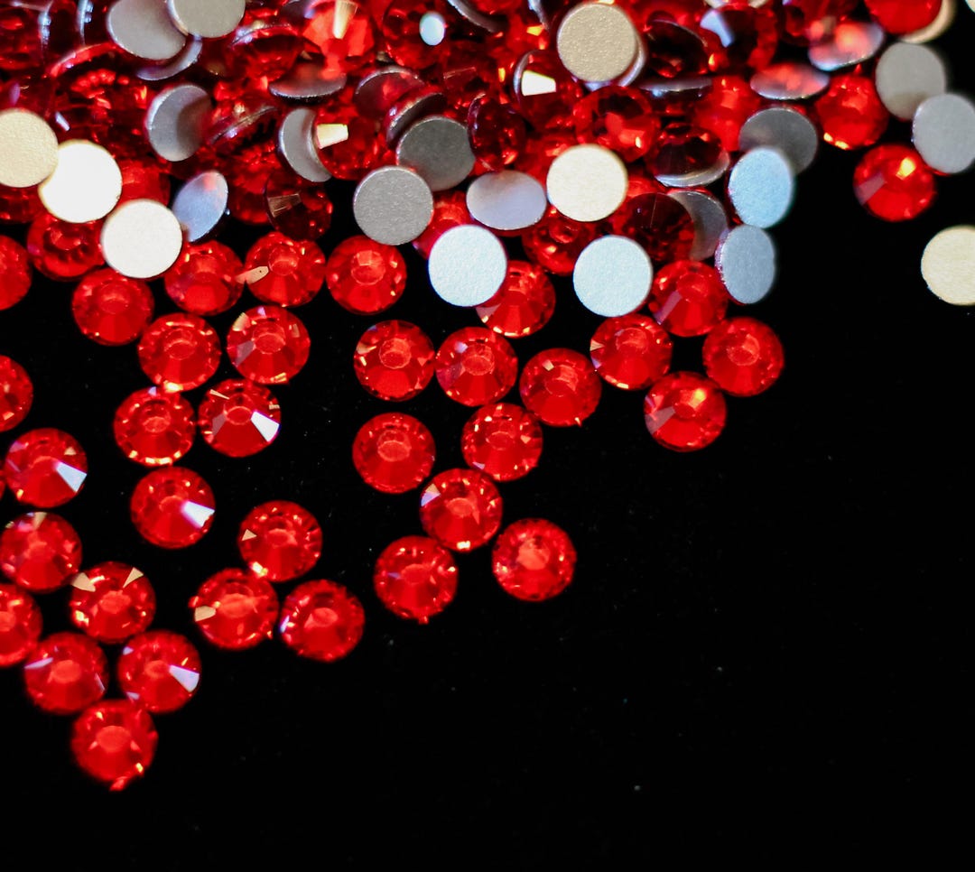 Siam Red Flatback Rhinestone Flat Back Dance Costume DIY Rhinestones ...