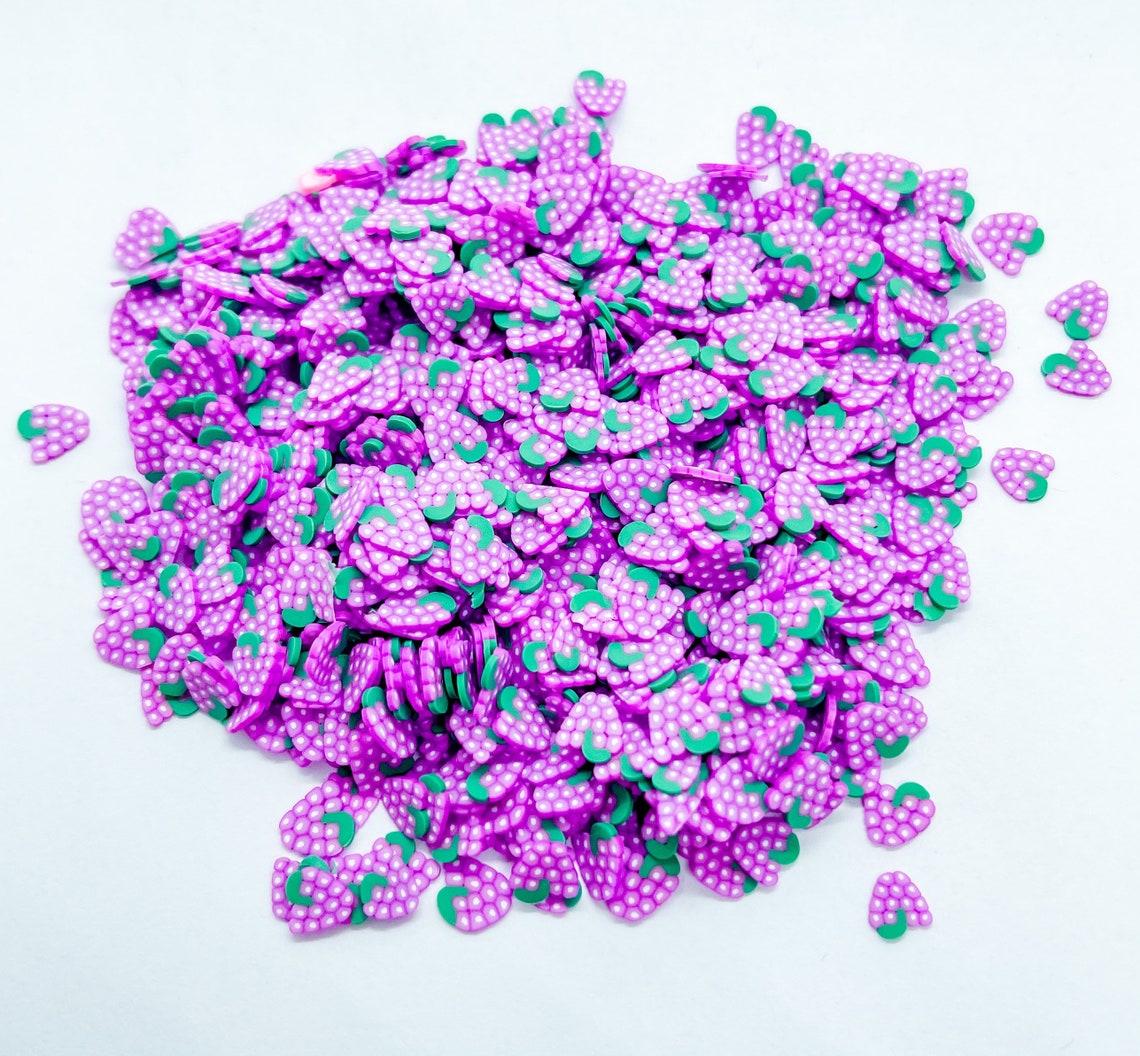 Grapes Grape Bunch Vine Fruit Sprinkle Slime Polymer Clay | Etsy