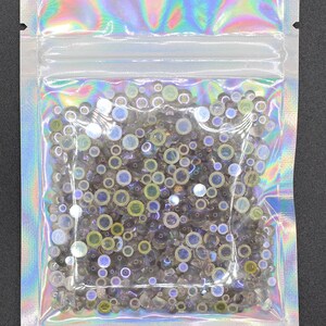 Ghost Purple Mermaid Tears Rhinestone Glass Flatback Bubble, Water Drop ...