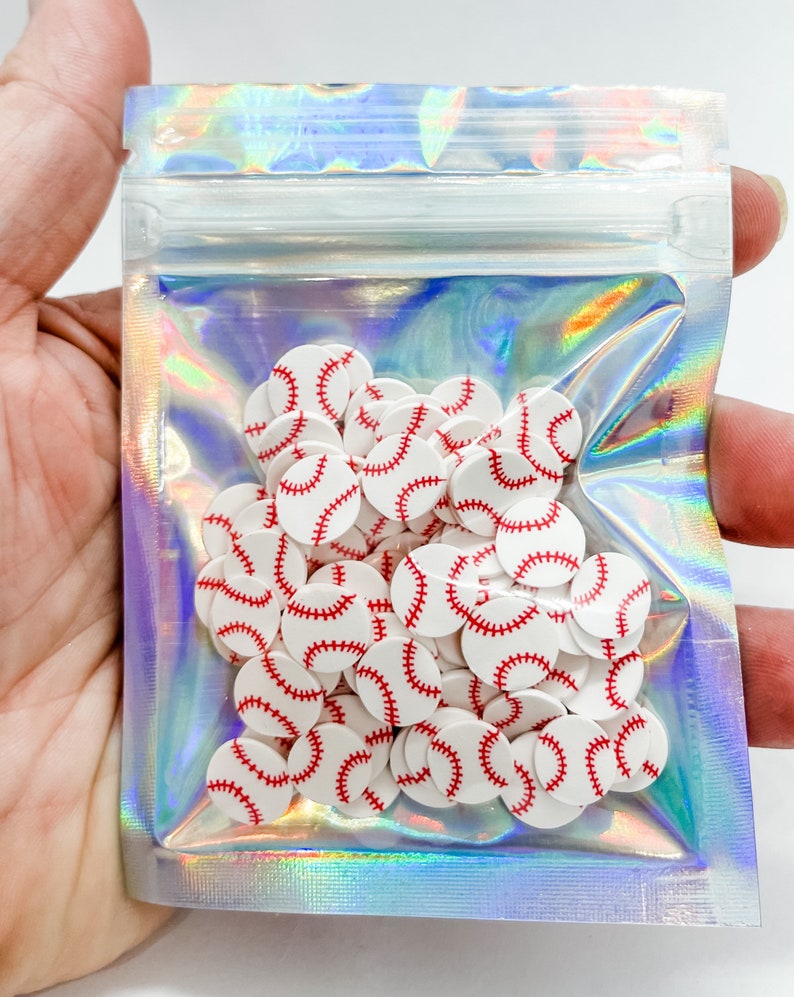 Large Baseball 10MM White Ball Sports Mom Love Slime Polymer - Etsy