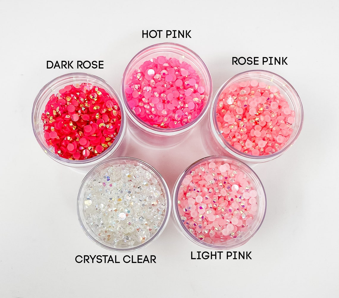 5MM SS20 Cup Jelly Resin Rhinestone JAR 1oz 2oz 4oz - Etsy