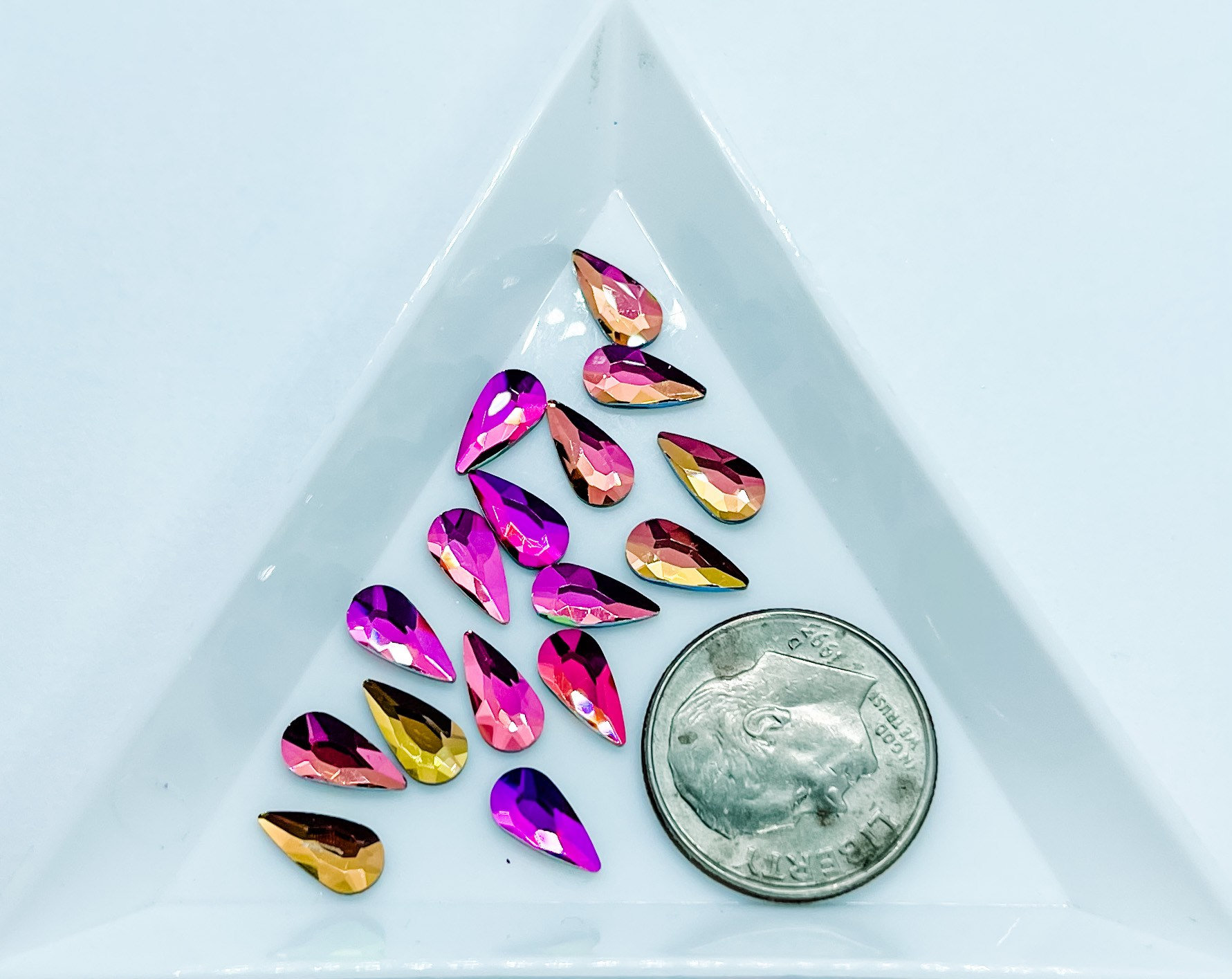 4x8mm Teardrop Tear Drop Rainbow Color Changing Shape Shaped - Etsy