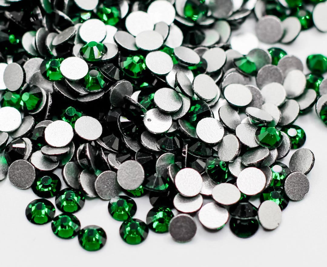 Emerald Flatback Rhinestone Green Flat Back Dance Costume DIY ...