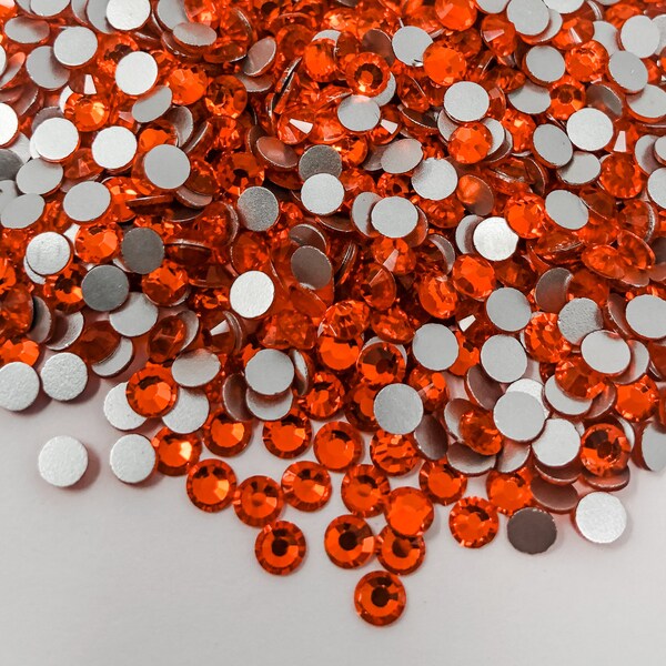 Orange Rhinestone - Etsy