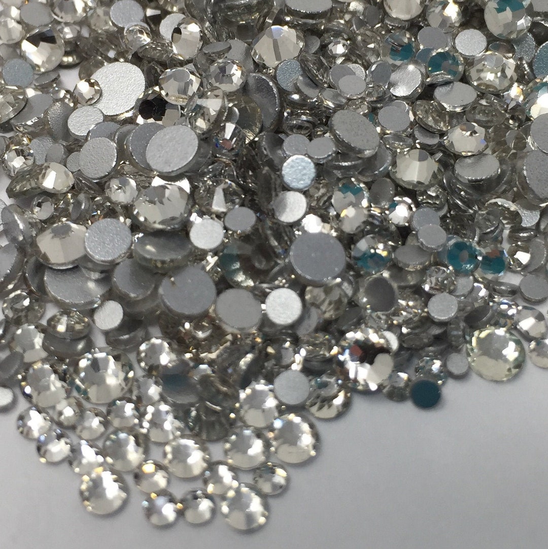 1440 Pieces Mix MIXED Sizes Crystal Clear Flatback Flat Back Rhinestone ...