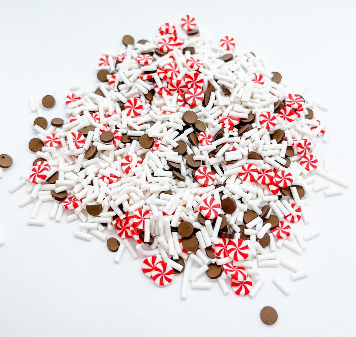 Pinwheel Chocolate Sprinkles Peppermint Christmas Holiday | Etsy