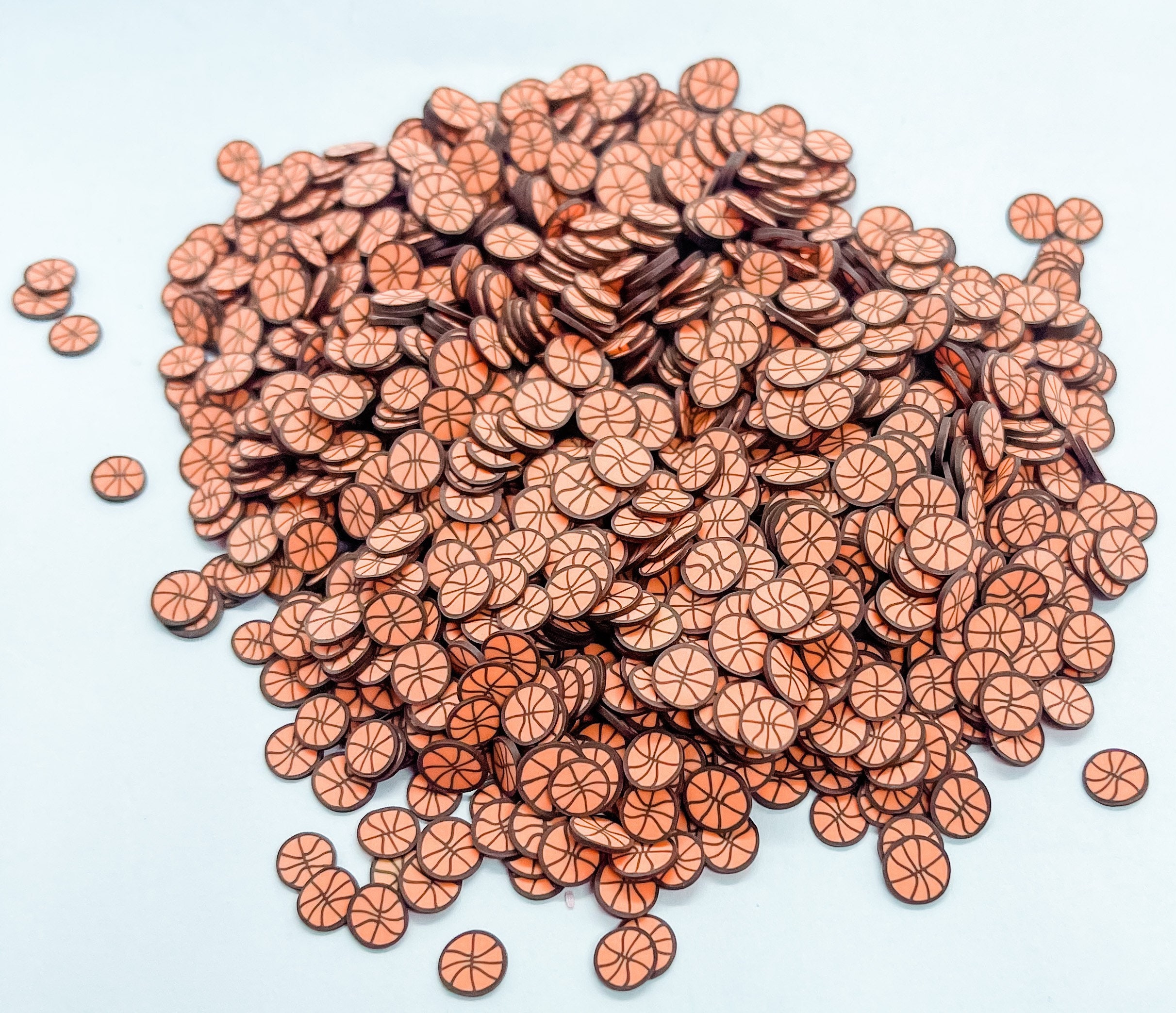 Basketball Sport Team Mom Sprinkle Slime Polymer Clay Slice - Etsy