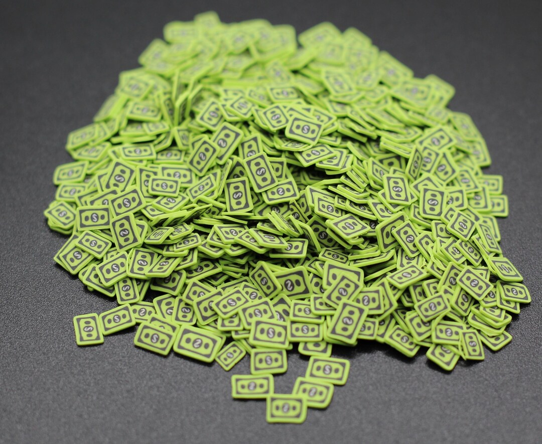 Dollar Bill Money Polymer Clay Slice for Snowglobe Tumblers, Slime ...