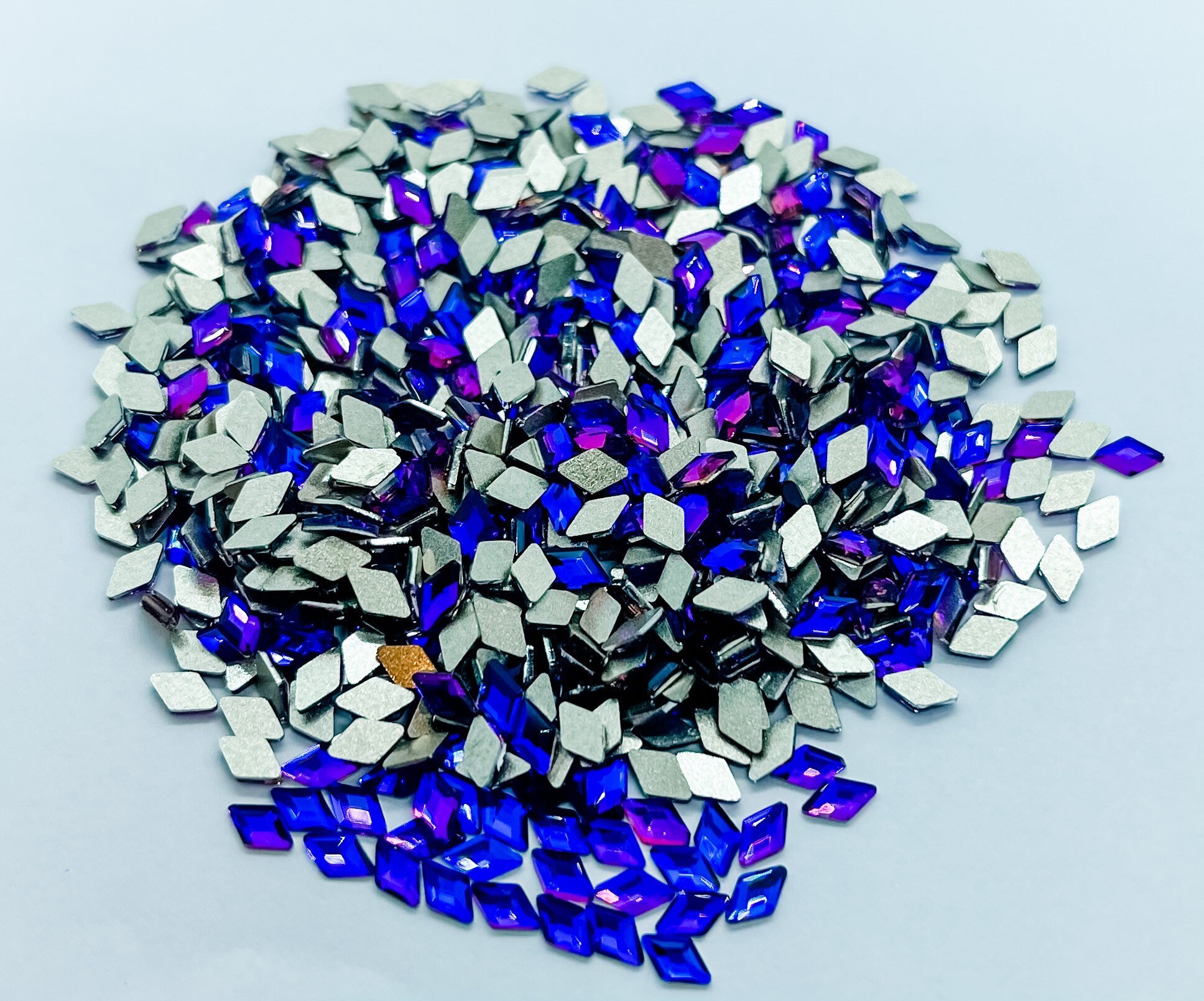 3x5mm Purple Blue Magic Rhombus Diamond Shape Shaped Flatback - Etsy