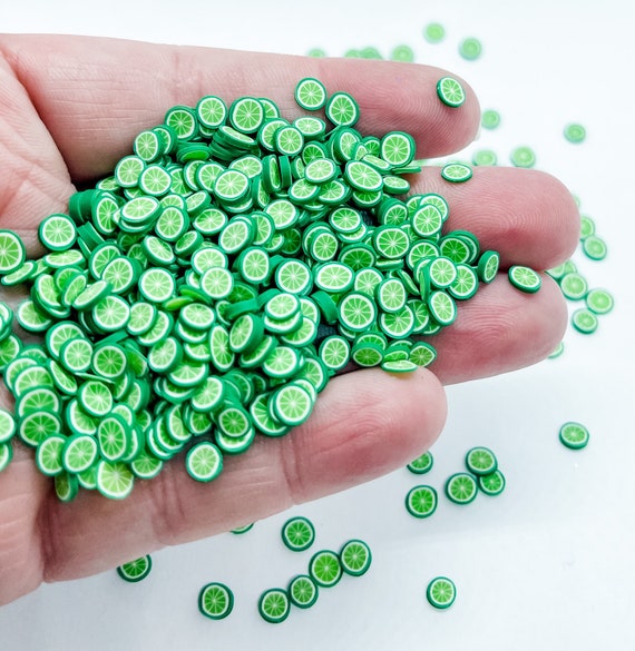 Lime Citrus Fruit Fruits Cute Slime Polymer Clay Slice Slices - Etsy