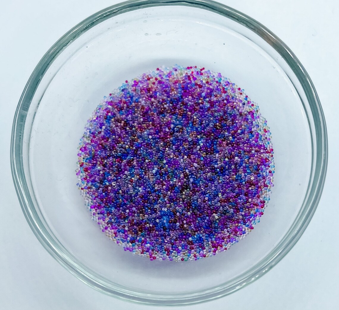Medium Light Multi Colored Glass Caviar Pixie Micro Mini Beads - Etsy