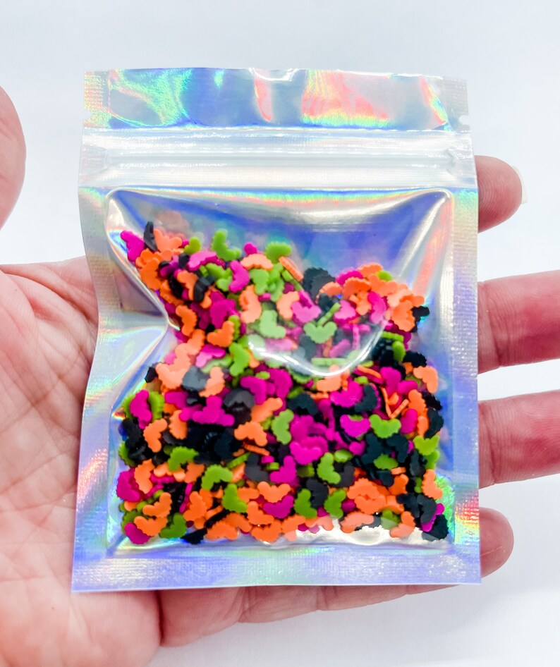 Mixed Bat Bats Halloween Black Green Slime Polymer Clay Slice - Etsy