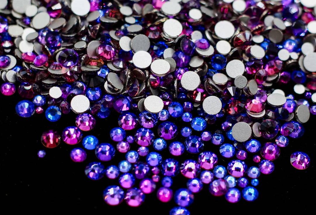 Purple Magic Flatback Rhinestone Flat Back 1440 Pc MIX Bag Dance ...