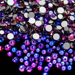 Purple Magic Flatback Rhinestone Flat Back 1440 Pc MIX Bag Dance ...