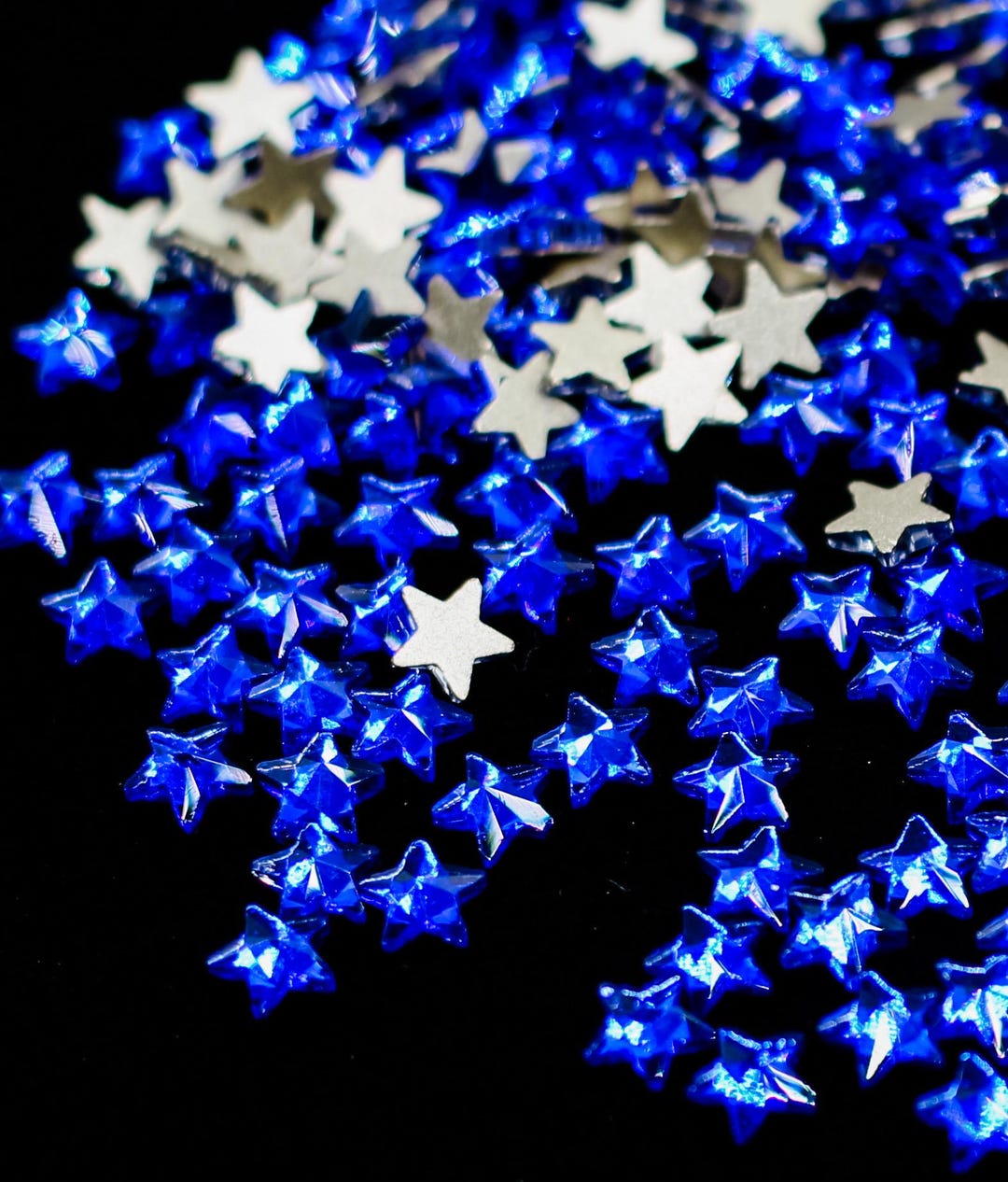 Cobalt Blue Star Rhinestone Glass Flatback Flat Back 5MM Shapes Nail ...