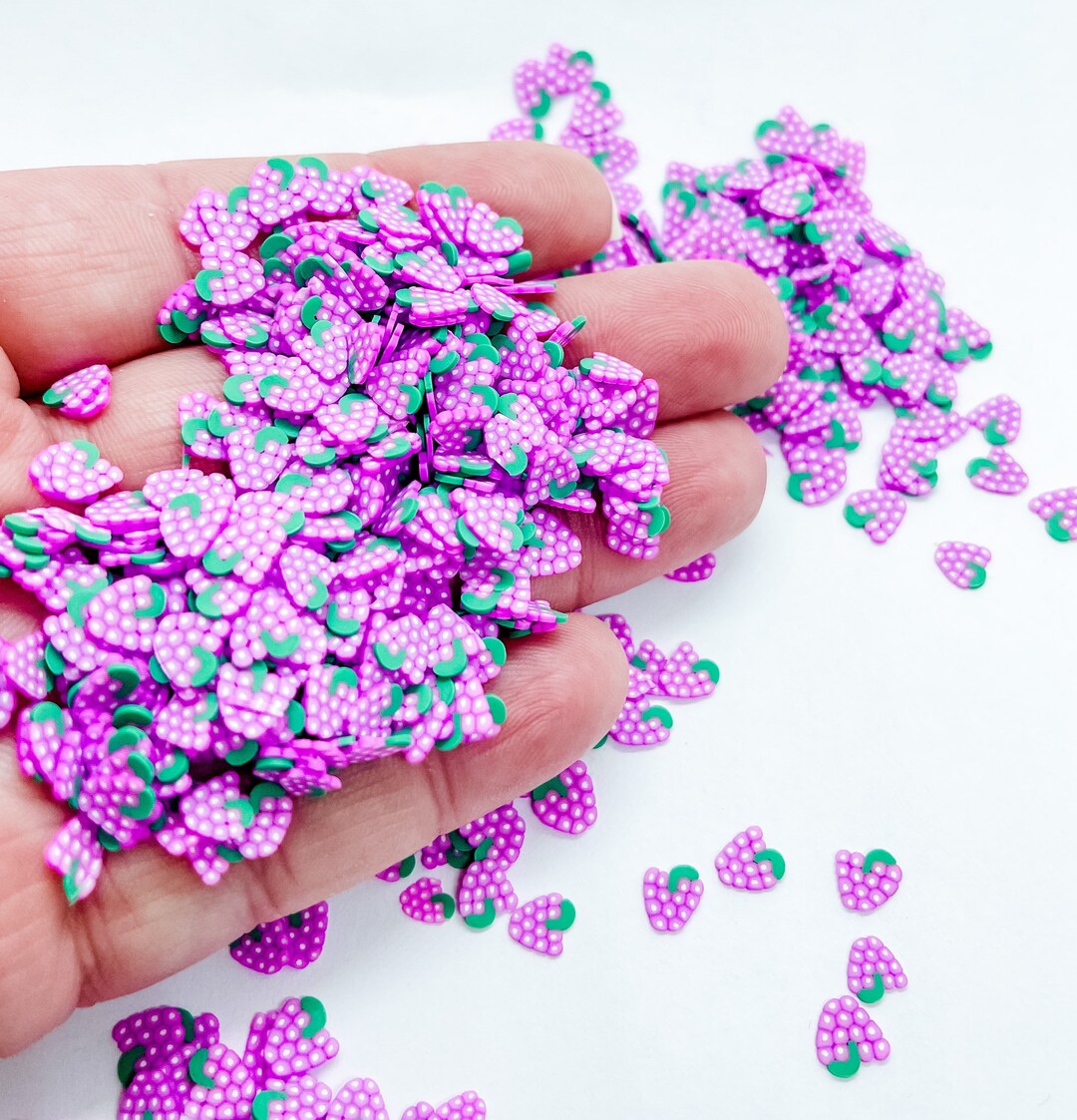 Grapes Grape Bunch Vine Fruit Sprinkle Slime Polymer Clay Slice for ...