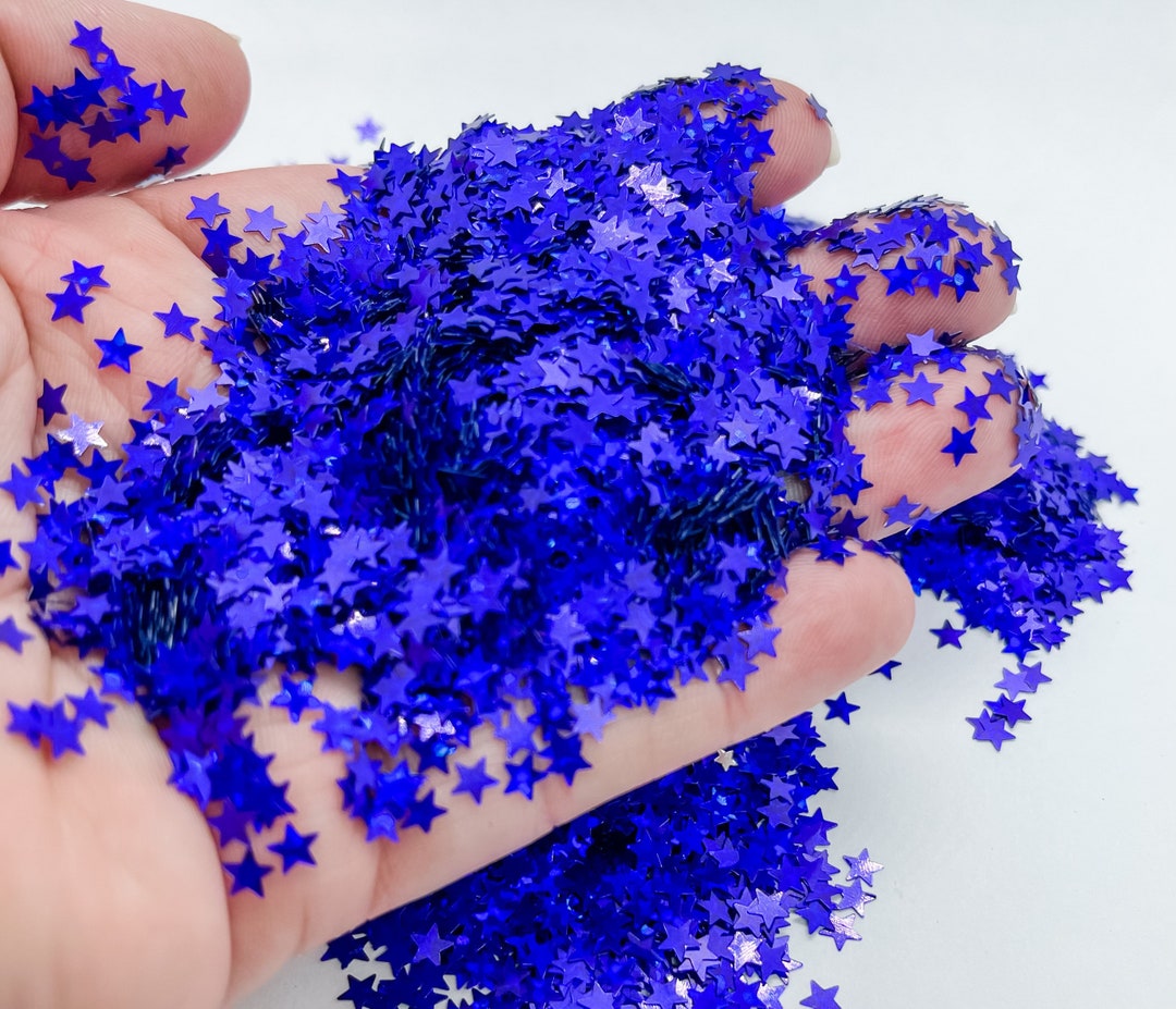 Royal Blue Holographic Star Stars Patriotic Fun Party Confetti Chunky ...