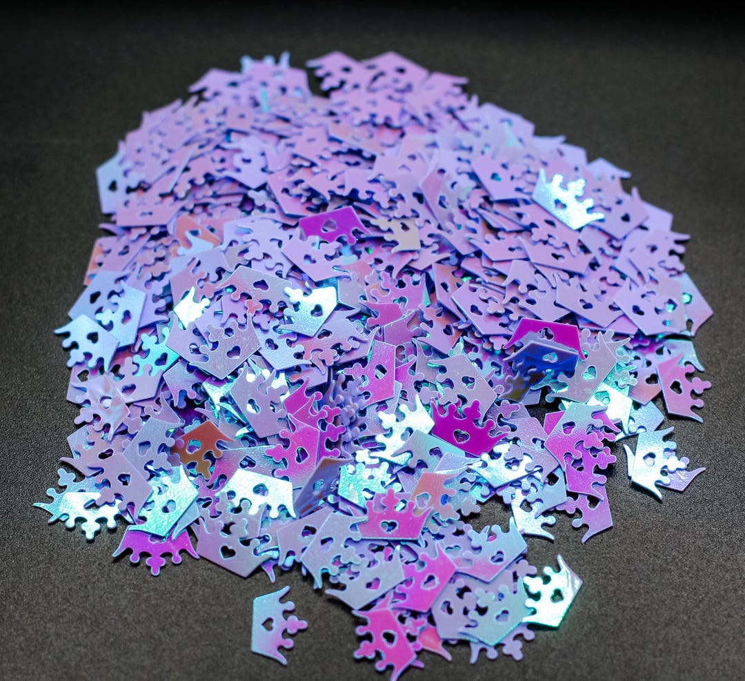 Purple Princess Crown Glitter for Epoxy Tumblers, Birthday Party Decor ...