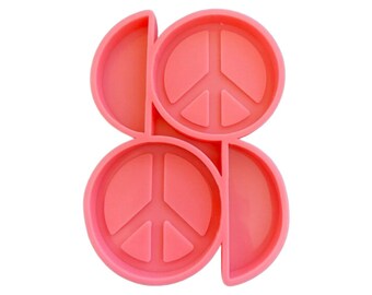 Craft Supplies & Tools Molding & Casting Peace Sign Flexible Plastic ...