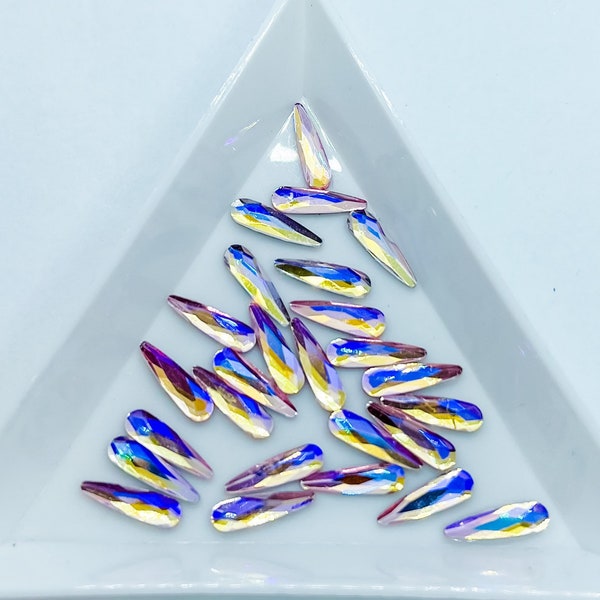 Long Teardrop Rhinestone - Etsy