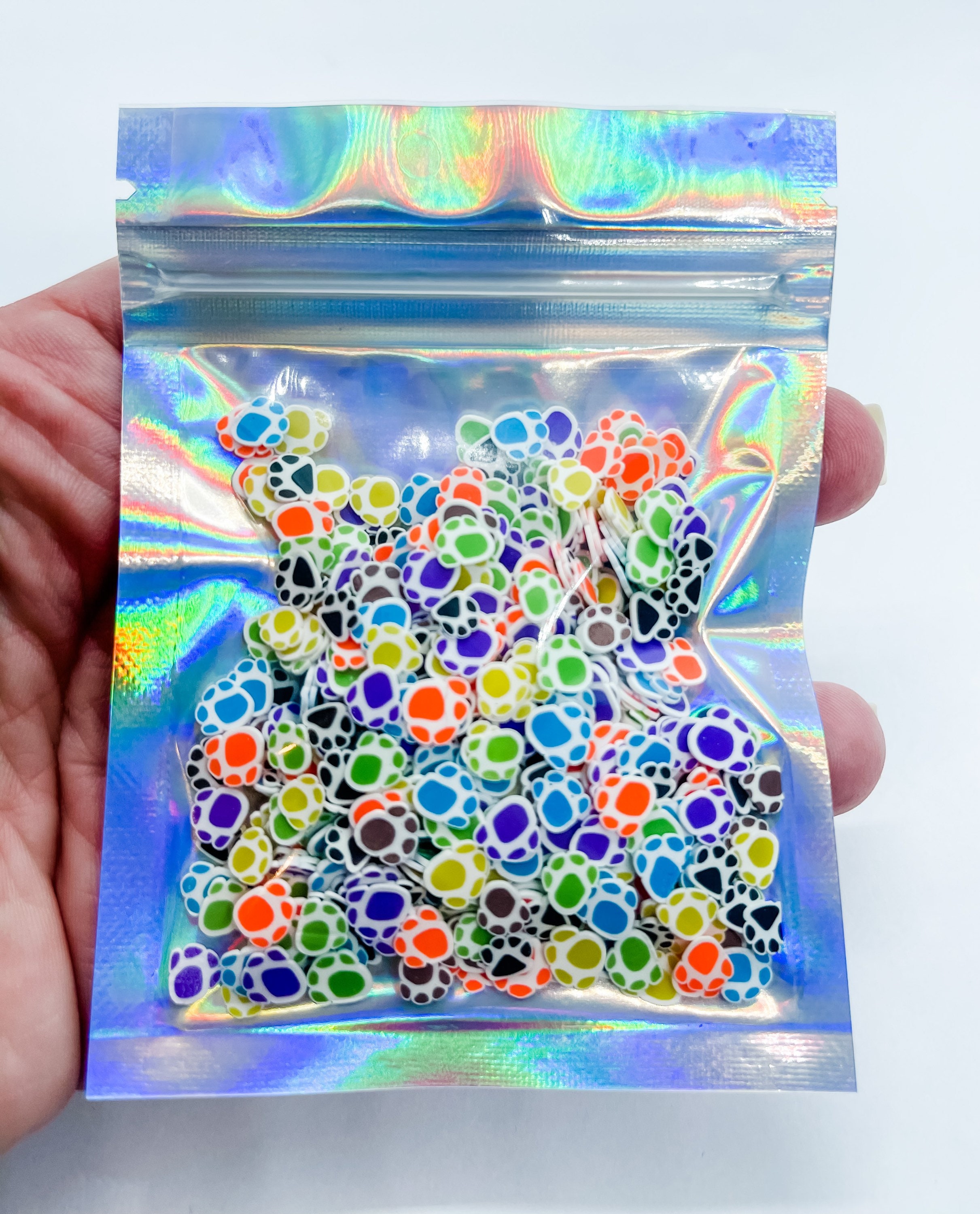 Bold Color Dog Paw Paws Puppy Love Sprinkle Slime Polymer Clay | Etsy