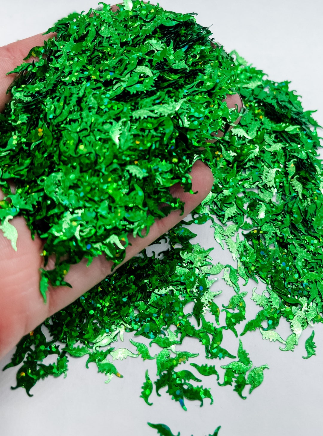 Green Holographic Brontosaurus Dinosaur Long Neck Dino Fun Party ...