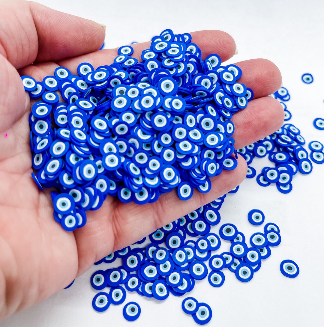 Blue Googly Eyes Eyeball Halloween Slime Polymer Clay Slice for ...