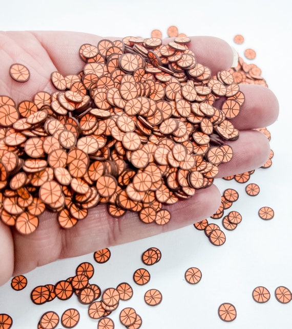 Basketball Sport Team Mom Sprinkle Slime Polymer Clay Slice | Etsy