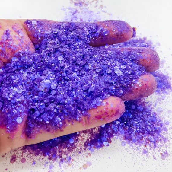 Purple Fluff Chunky Poly Glitter Mix for Glitter Epoxy | Etsy