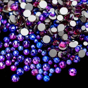 Purple Magic Flatback Rhinestone Flat Back 1440 Pc MIX Bag Dance ...