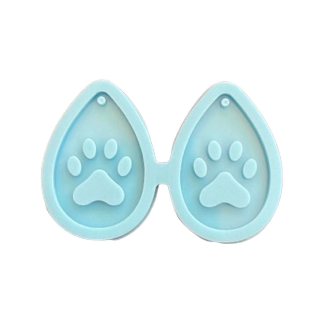 Dog Paw Tear Drop Teardrop Rescue Mom Love Puppies Earring Earrings ...