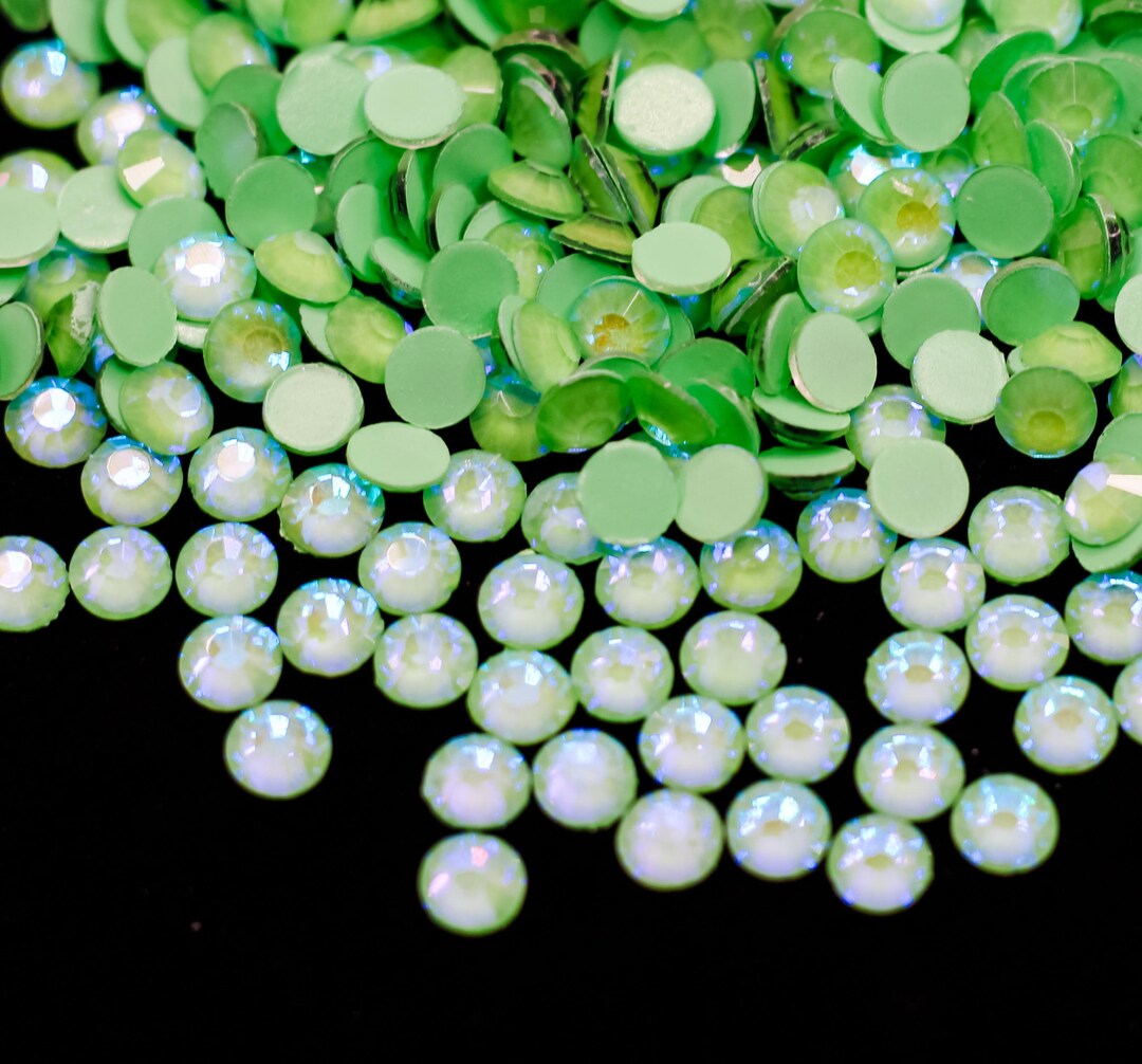 Luminous Green Flatback Rhinestone Glow in the Dark Flat Back Dance ...