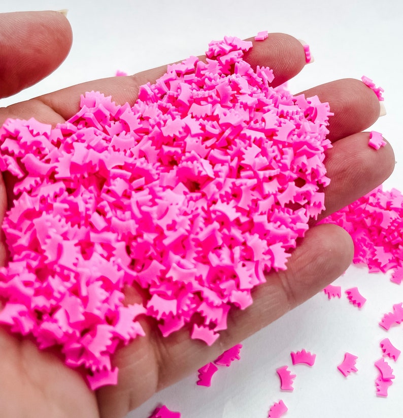 Pink Princess Crown Tiara Queen Slime Polymer Clay Slice - Etsy