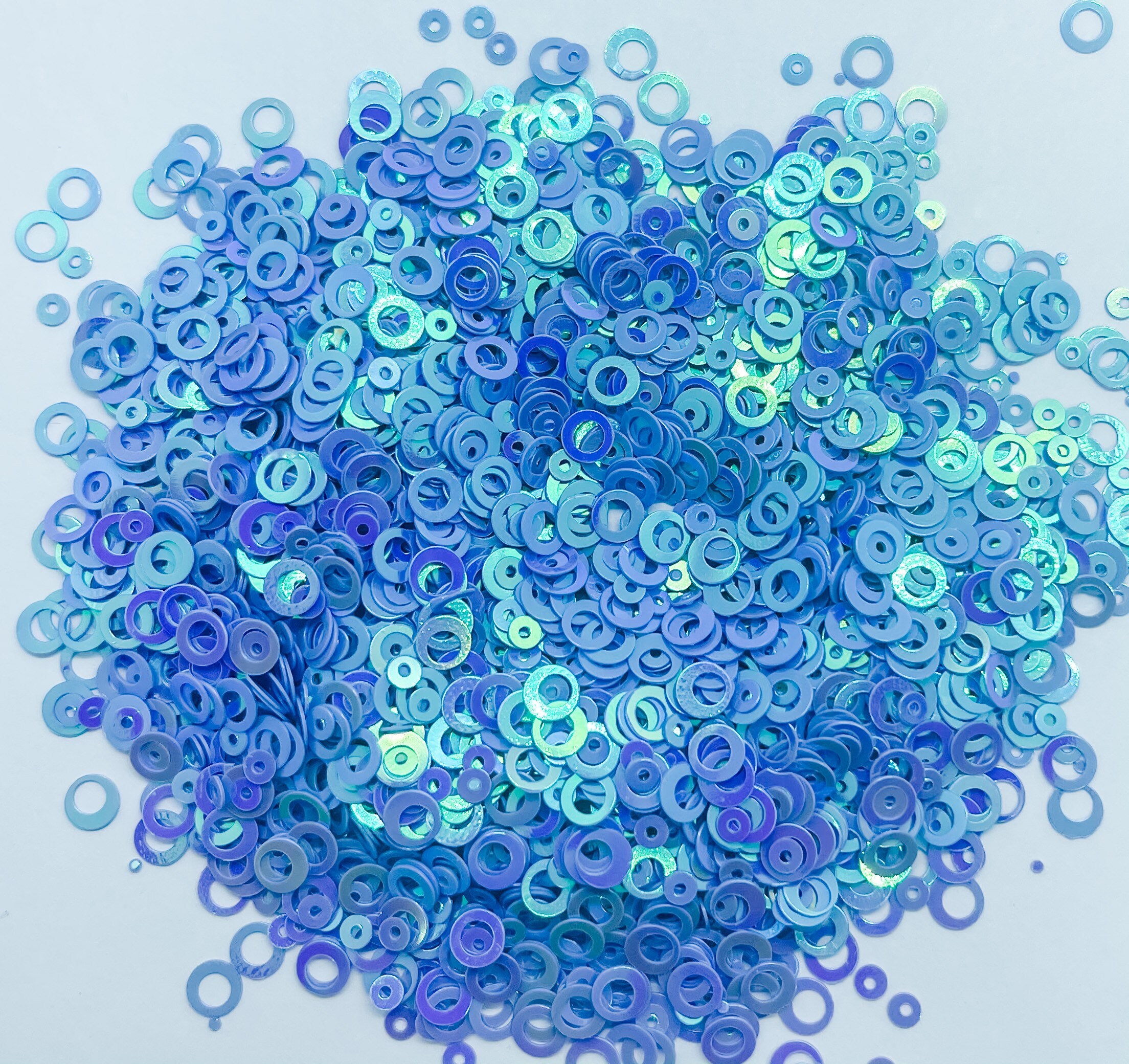 Purple Iridescent Circle Circles Fun Party Confetti Chunky | Etsy