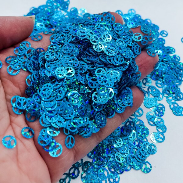 Glitter Peace Sign - Etsy