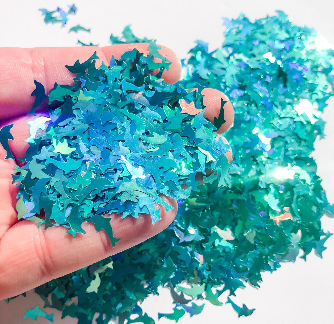Dolphin Under the Sea Ocean Whale Fun Party Confetti Chunky Poly ...