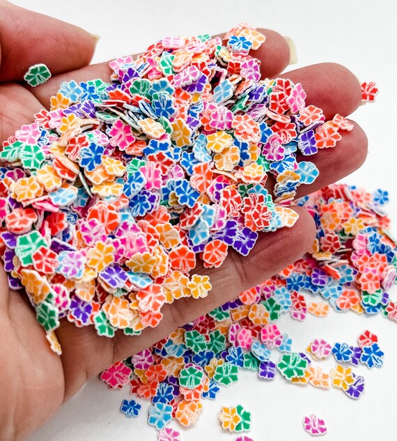 Hawaiian Hibiscus Multi Color Mix Flower Slime Polymer Clay - Etsy